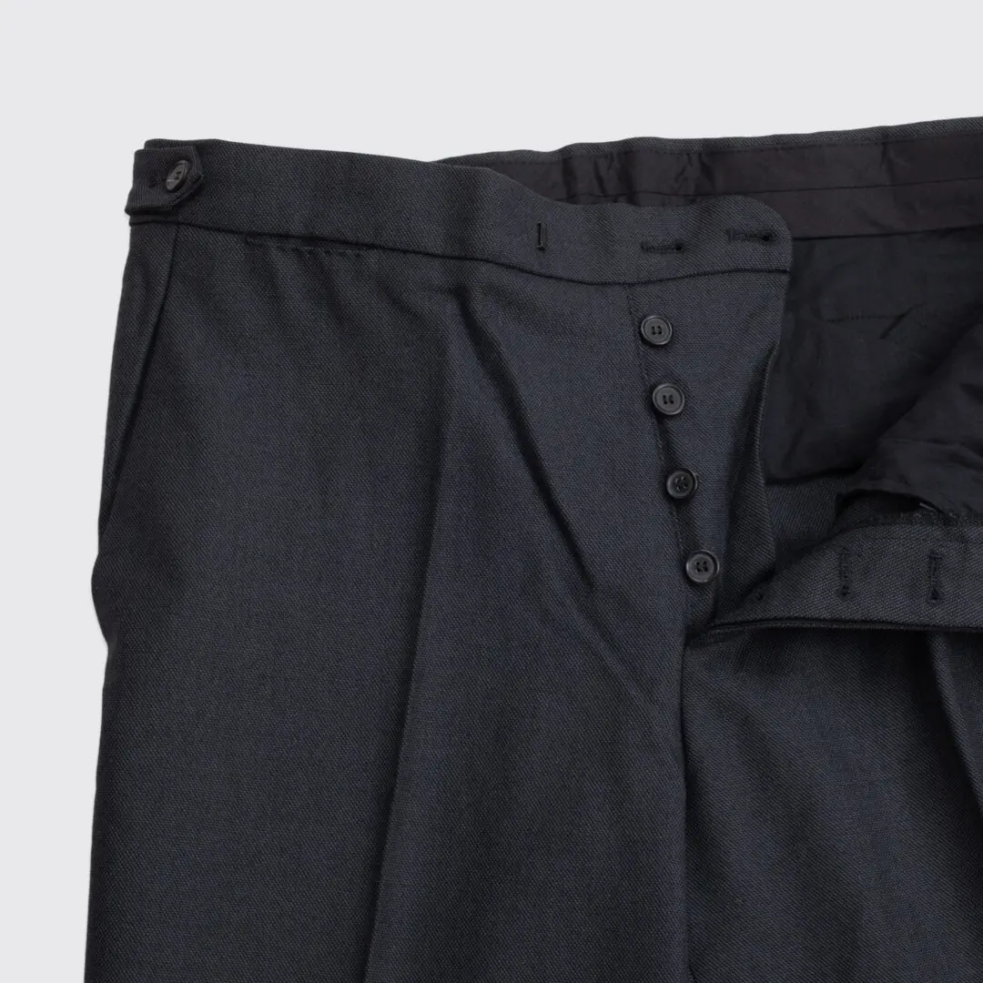 Raf Simons Pants Size EU50 Dark Gray Wool Twill Unfinished Hem Made in ...